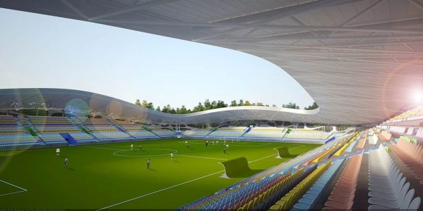 Organic Mesh Football Stadium-FC Bate Borisov | OFIS Architects