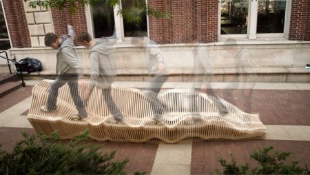 Polymorphic Kinetic Installation - Double Sided Bench