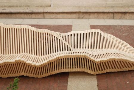 Polymorphic Kinetic Installation - Double Sided Bench