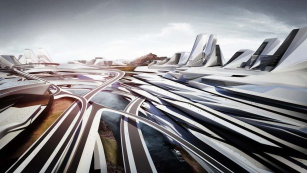 A Parametric Linear City ‘Filaments and Fields’ by Syna