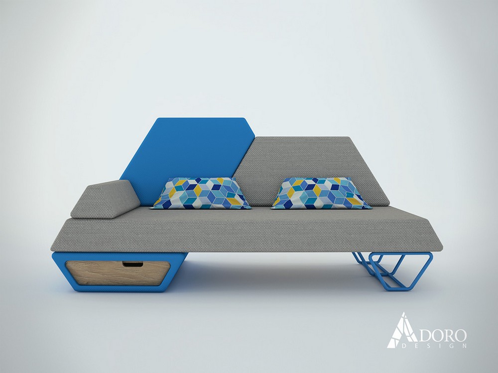 Pezio Sofa by Ventsislav Ivanov for ADORO Design