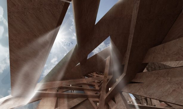 Pilgrim Tower Proposal for Unbuilt Visions by Phormin