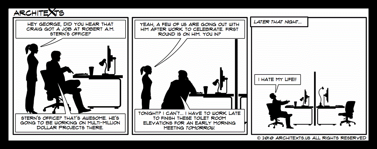Top 100 Comics about life Inside the architectural firms