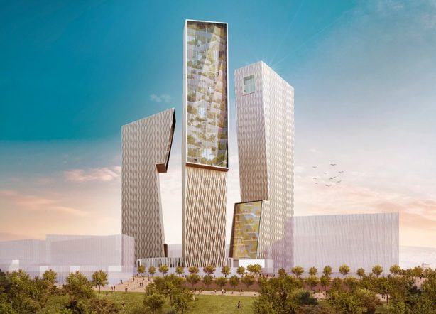 Three office towers in Rome, Italy by Studio Libeskind