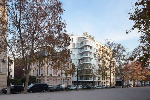 ECDM designs a wavy elevation of apartment building in Paris