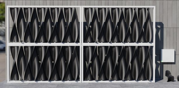 Wind Turbine Wall help power our homes by Joe Doucet